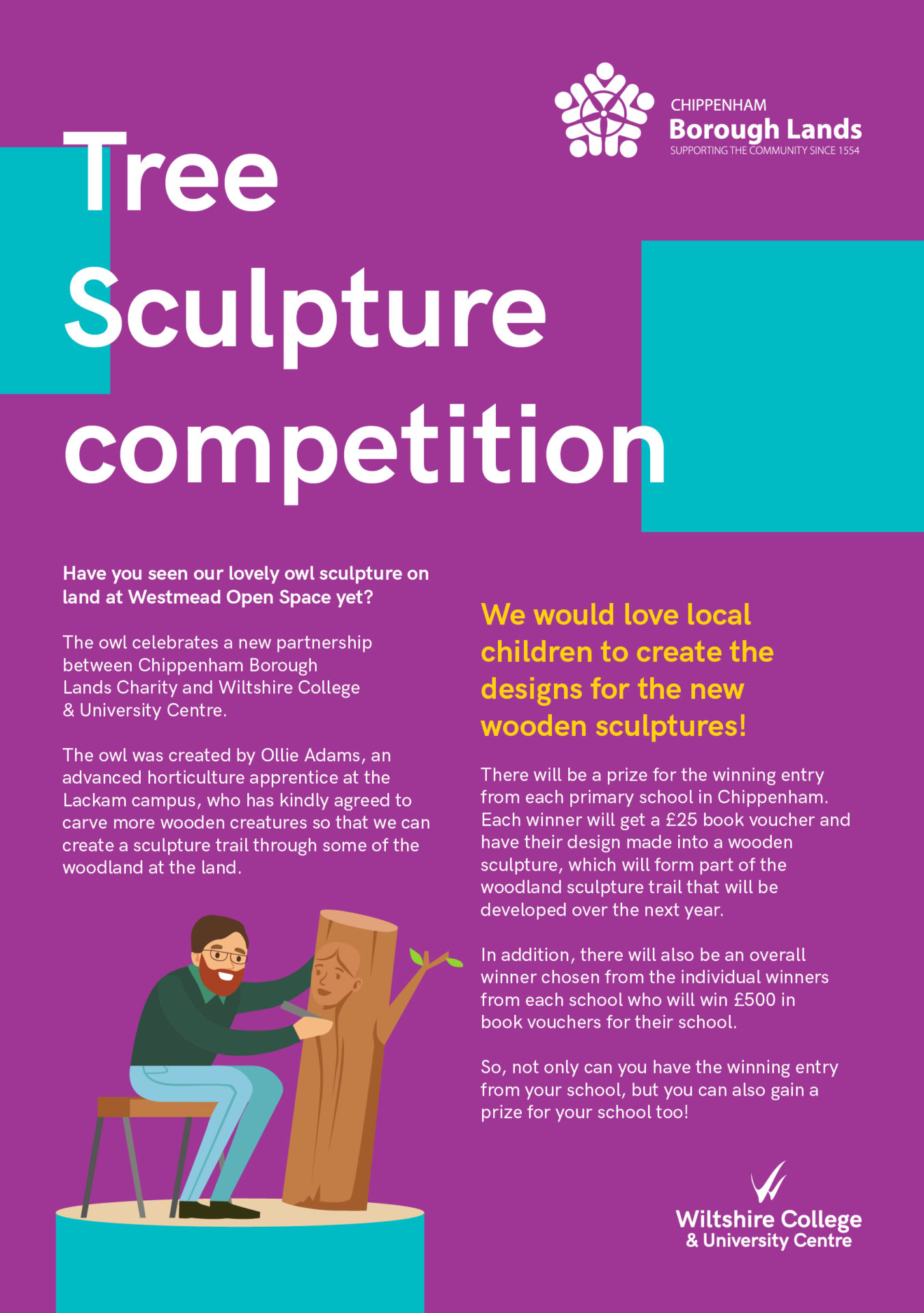 Tree sculpture competition - Chippenham Borough Lands Charity